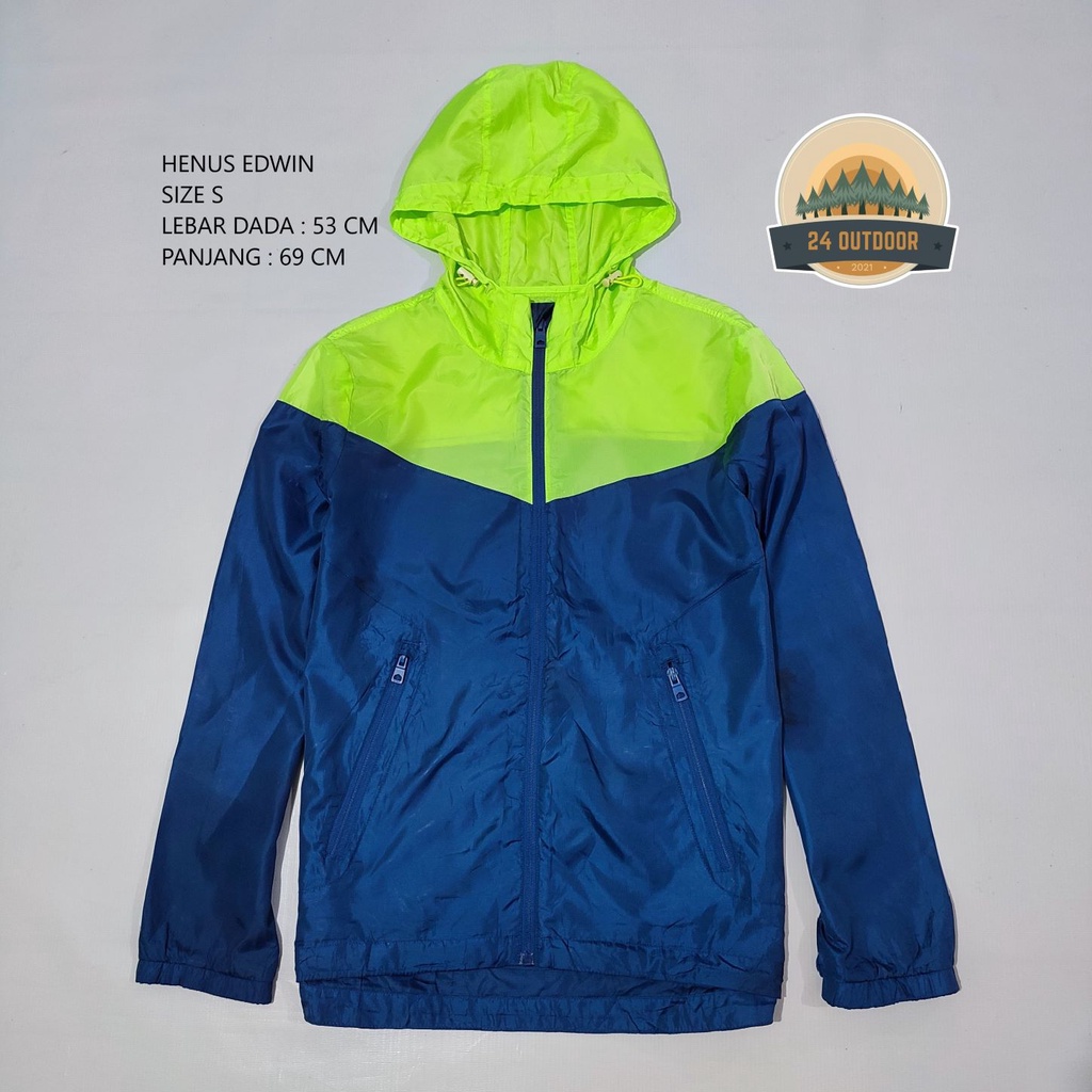 Jual Jaket running second original Henus Edwin || Packable J.13 ...