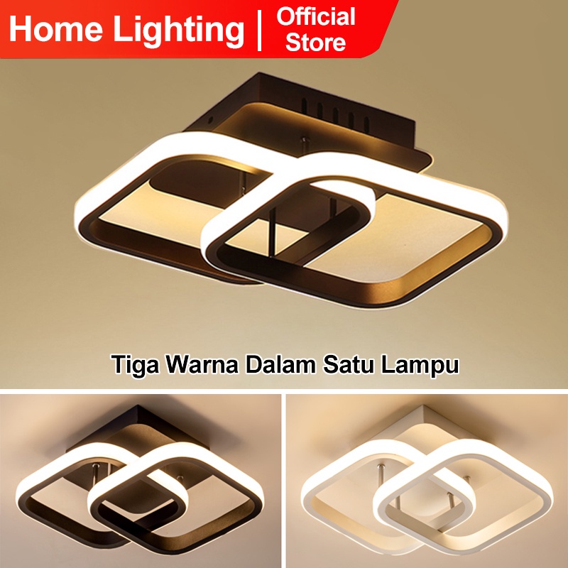 Jual Home Lighting Lampu Plafon 3Warna LED Ceiling Light Lampu Hias ...