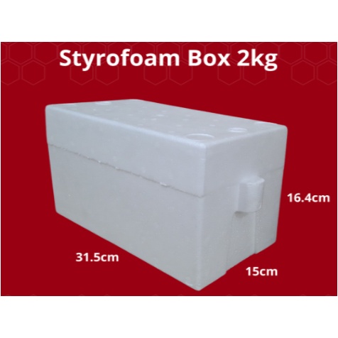 Jual Styrofoam Box 2kg / Dinarbox / Frozen / Sterofoam kecil / Fishbox ...