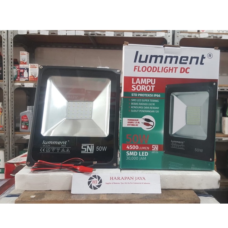 Jual LAMPU SOROT DC LUMMENT 50W | Shopee Indonesia