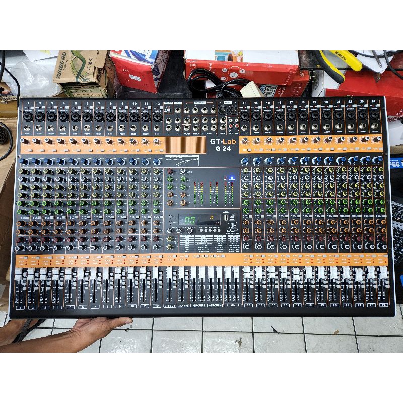 Jual MIXER AUDIO GT LAB G 24 G24 GTLAB BY RDW 24CH WITH COMPRESSOR Original | Shopee Indonesia