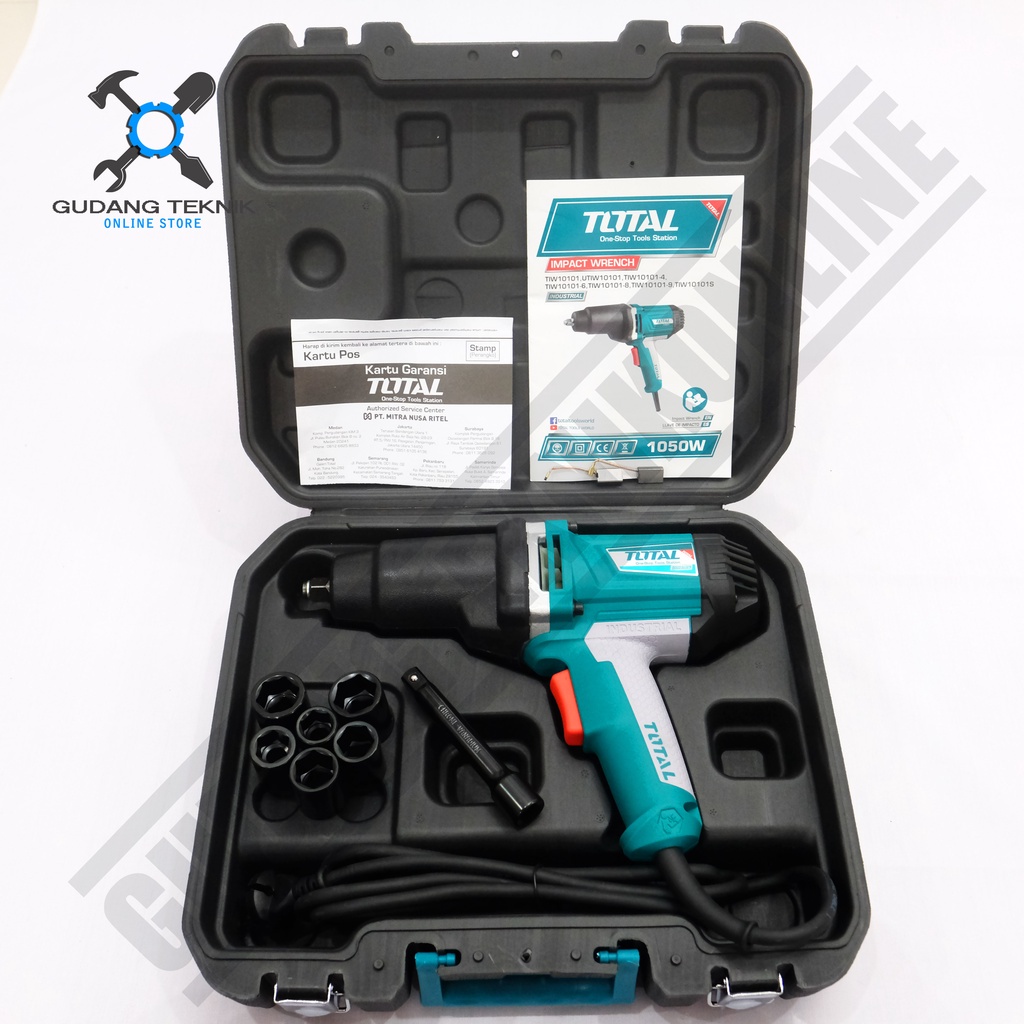 Jual Alat Buka Pasang Baut Tangan 1/2" LISTRIK TIW10101 TOTAL / Impact ...