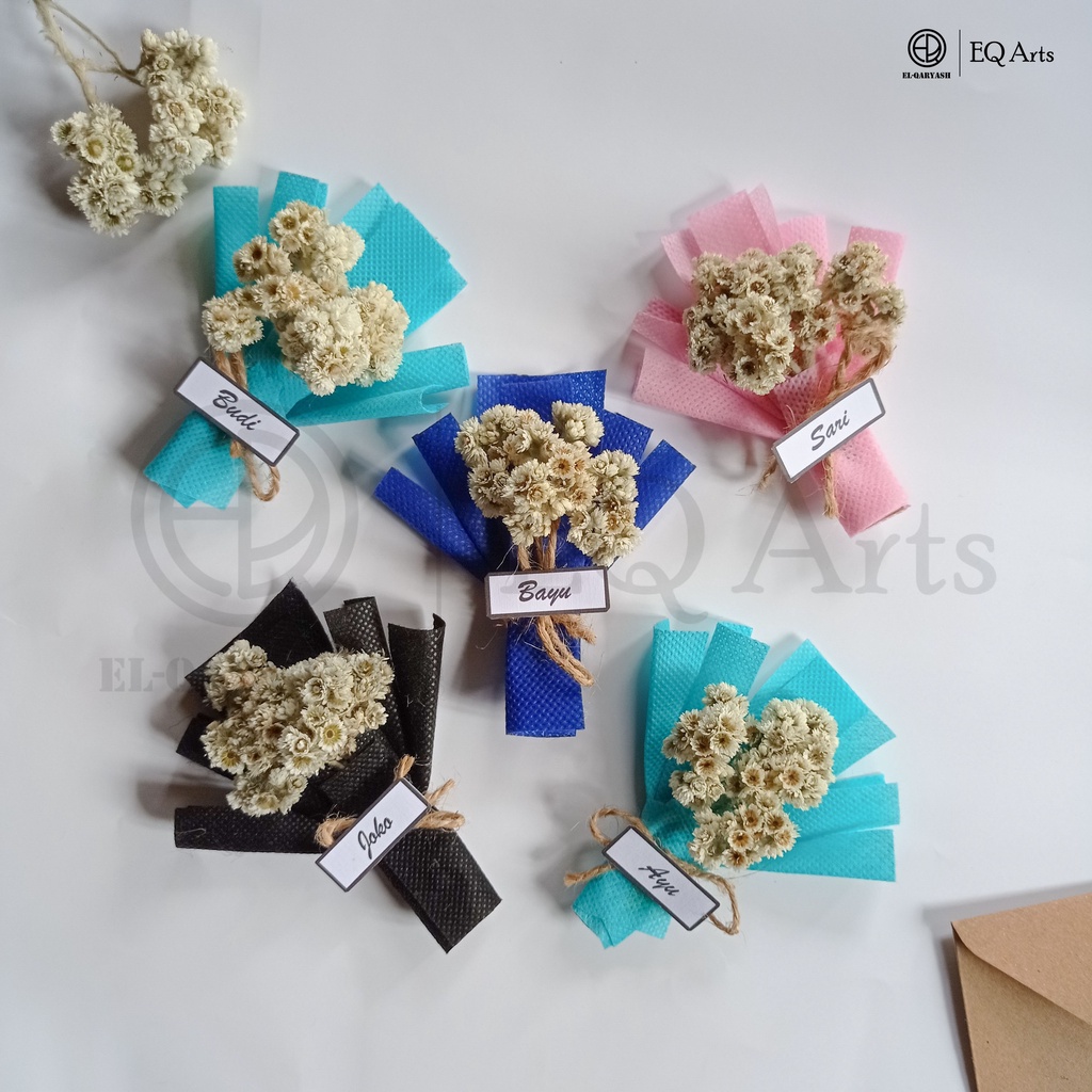 Jual MINI BUKET CUSTOM BUNGA EDELWEISS / BOUQUET DRIED EDELWEISS ...