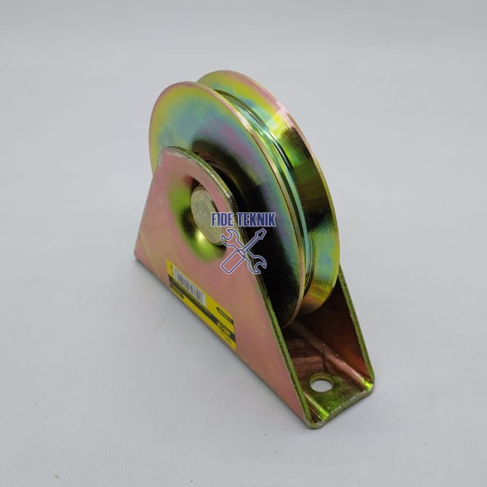 Jual JASON Roda Pagar besi Rel galvanis gate wheel 100mm V Siku 10cm ...