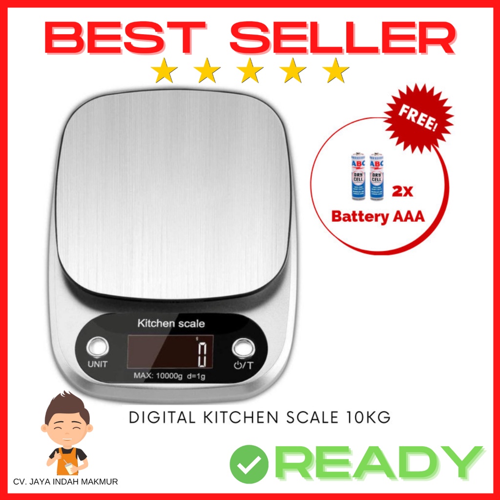 Jual Timbangan Digital 10kg Commercial Kitchen Scale Premium Quality ...
