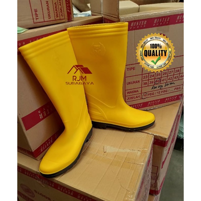 Jual Sepatu Boot Tebal Sepatu Proyek Kuning HUNTER | Shopee Indonesia