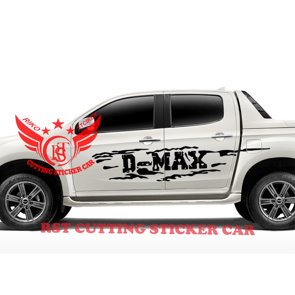 Jual Cutting sticker mbil d max sticker mobil d max ranger triton hilux ...