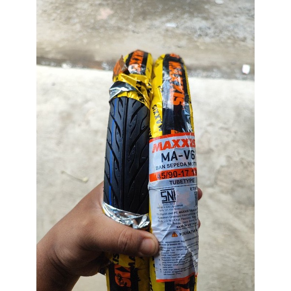 Jual BAN MAXXIS MA V6 UKURAN 45/90-17 45 90 17 HARGA SATUAN | Shopee Indonesia