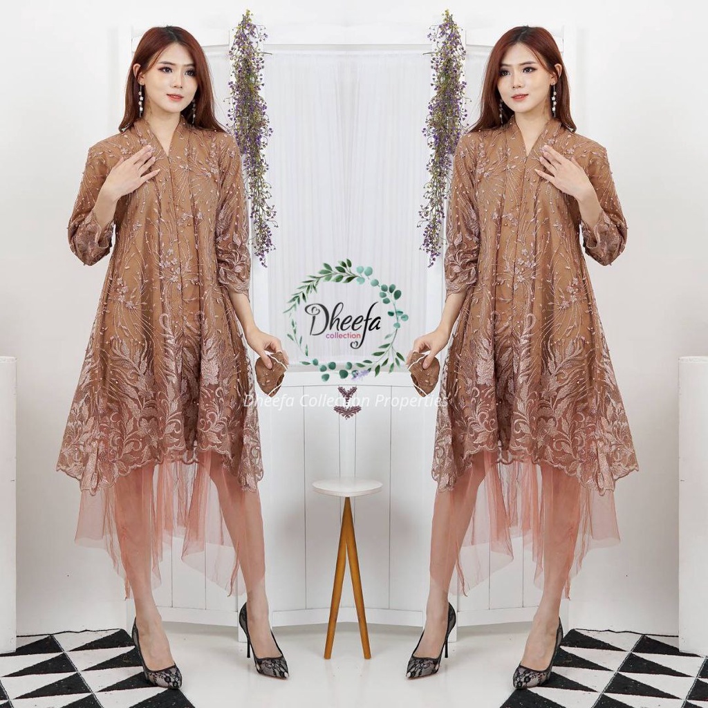 Jual Dheefa - DRESS PESTA PRICILIA TERBARU - KEBAYA KEBAYA MODERN - DRESS KONDANGAN - MIDI DRESS ...