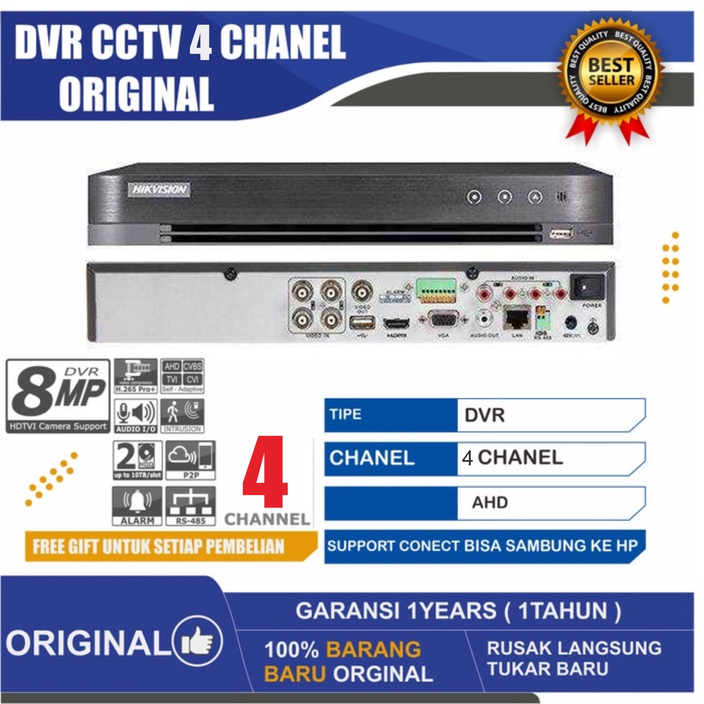 Jual dvr cctv 4 channel DVR RECORDER CCTV 4 CHANNEL CCTV - ORGINAL ...