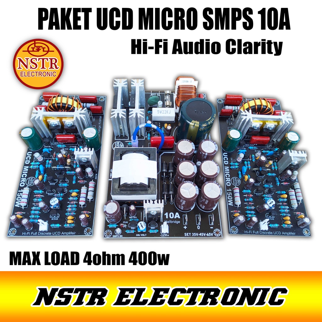 Jual paket stereo ucd micro 150w smps 10a | Shopee Indonesia