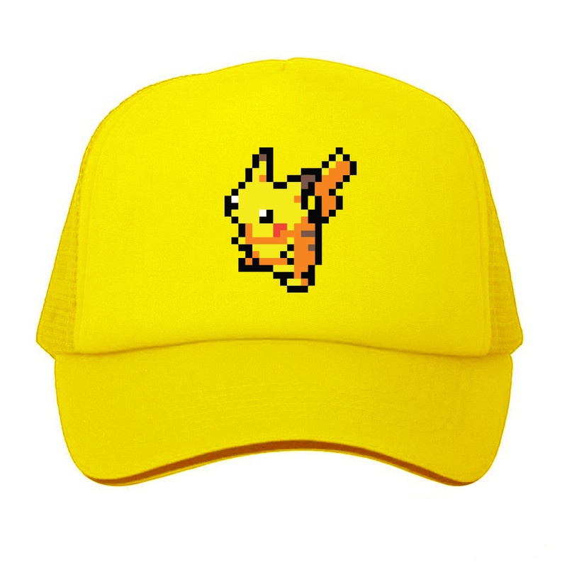 Jual Topi Trucker Pokemon Pikachu Pixel Art | Shopee Indonesia