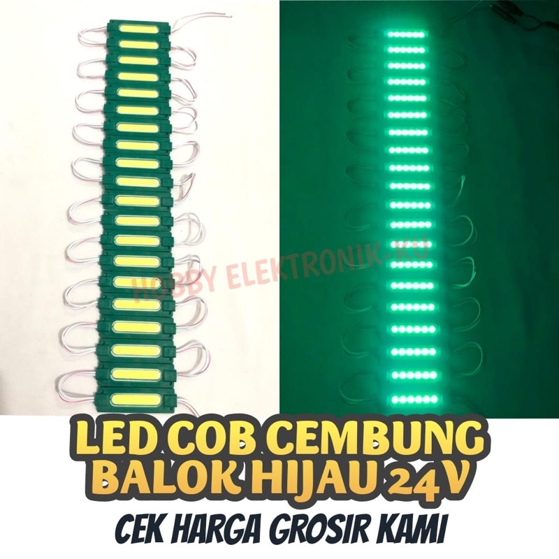 Jual LAMPU LED STRIP MODULE COB 6MATA 24V BIRU | Shopee Indonesia