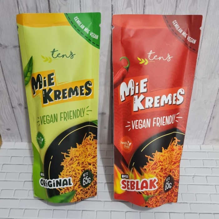 Jual MIE KREMES Vegan + Vegetarian + Allium Free | Shopee Indonesia