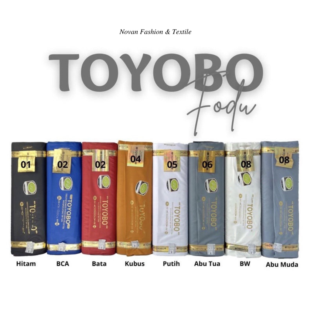 Jual Kain Katun TOYOBO FODU (Harga per 1 Roll - Isi 40 Yard) | Shopee ...