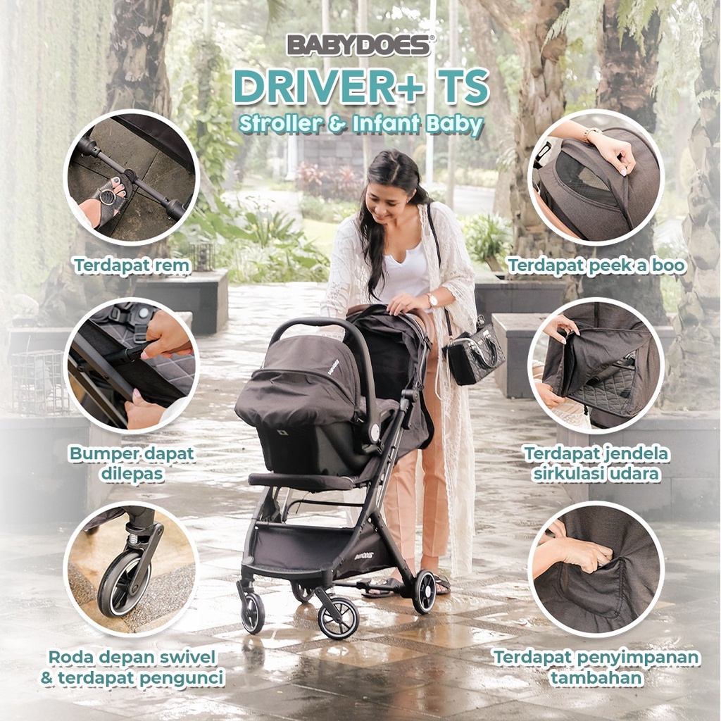 Jual Baby Does Stroller Driver + Ts / Kereta Dorong Bayi Set Car Seat ...