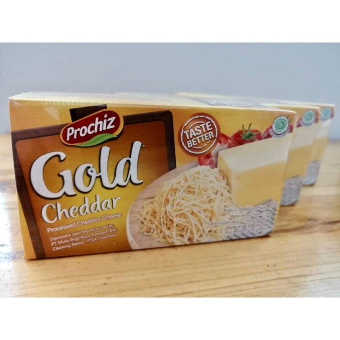 Jual T0P CHEESE KEJU PROCHIZ GOLD CHEDDAR 170 GR PROCESSED CHEDDAR ...