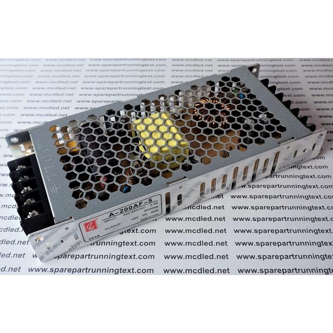 Jual POWER SUPPLY RUNNING TEXT 5 Volt - 40 Amper SLIM CZCL | Shopee ...