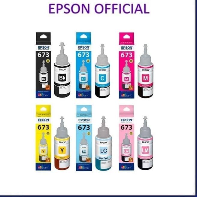Jual Tinta Epson L800 L1800 L805 L850 Black 673 T6731 Tinta Epson L800 ...