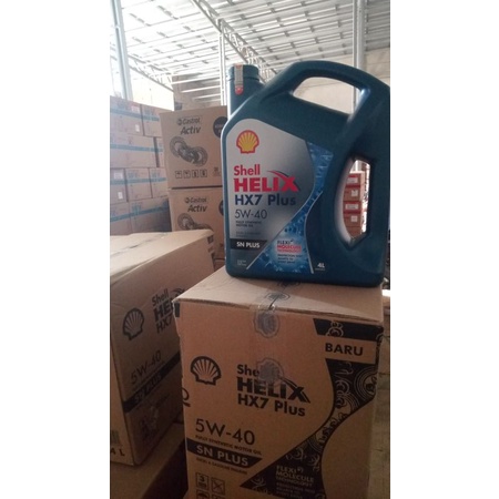 Jual Oli Mobil Shell helix Plus HX7 4lt 5W - 40 | Shopee Indonesia