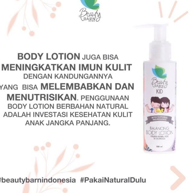 Jual Beauty Barn Kids Balancing Body Lotion / Balancing Lotion Alami ...
