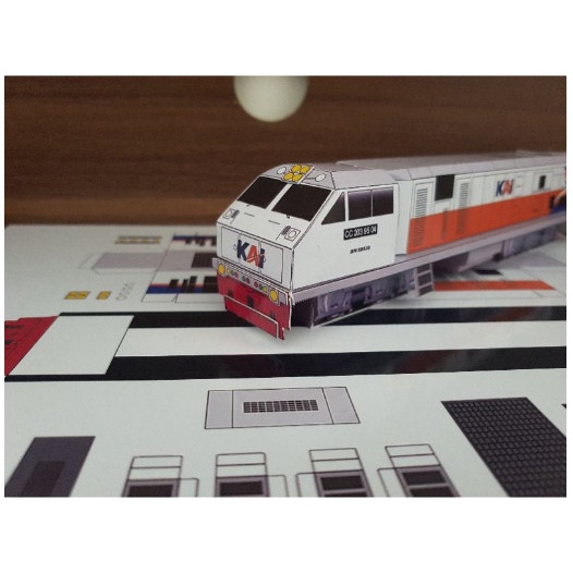 Jual DIY pola papercraft kertas Kereta api Indonesia cc203 | Shopee ...