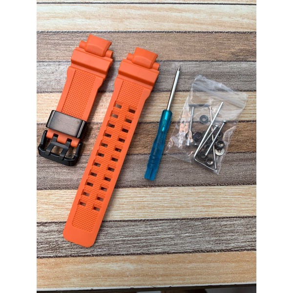 Jual Strap Tali Jam Tangan G shock Oren GA1000 GA1100 | Shopee Indonesia
