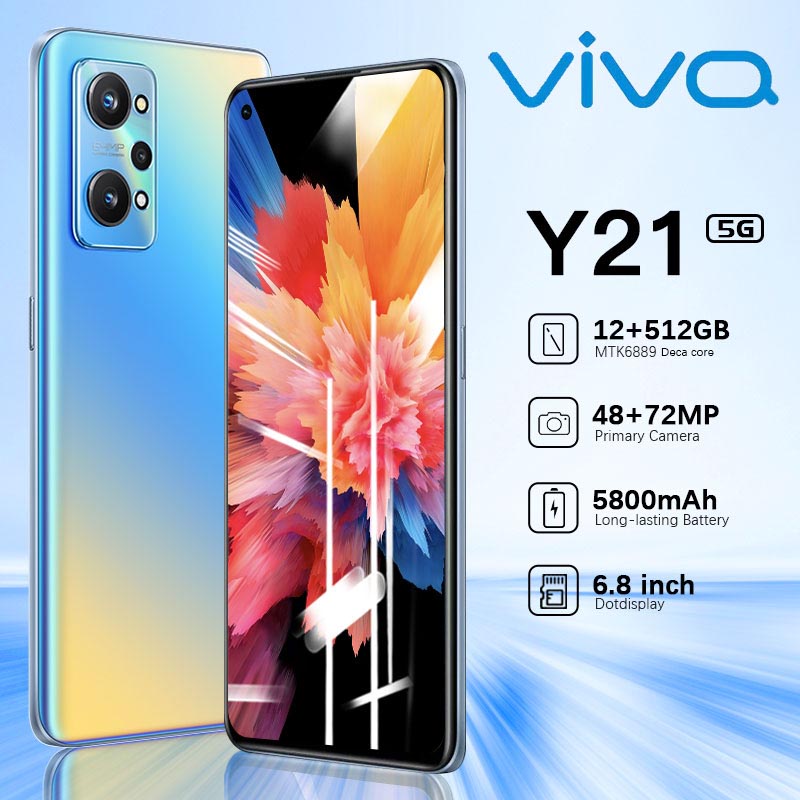 Jual Hp terbaru 2022 VIV0 Y21 RAM 12GB ROM 512GB 6.53inch Handphone ...