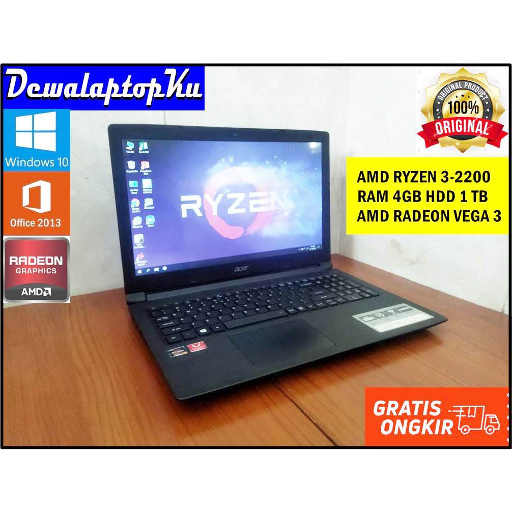 Jual Laptop Acer Amd Ryzen 3 Ram 4GB | Shopee Indonesia