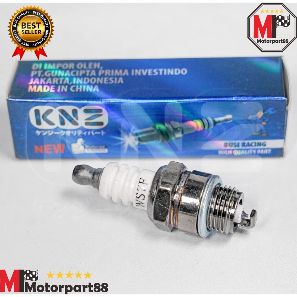 Jual BUSI KNZ MESIN POTONG RUMPUT 2TAK WS7F | Shopee Indonesia