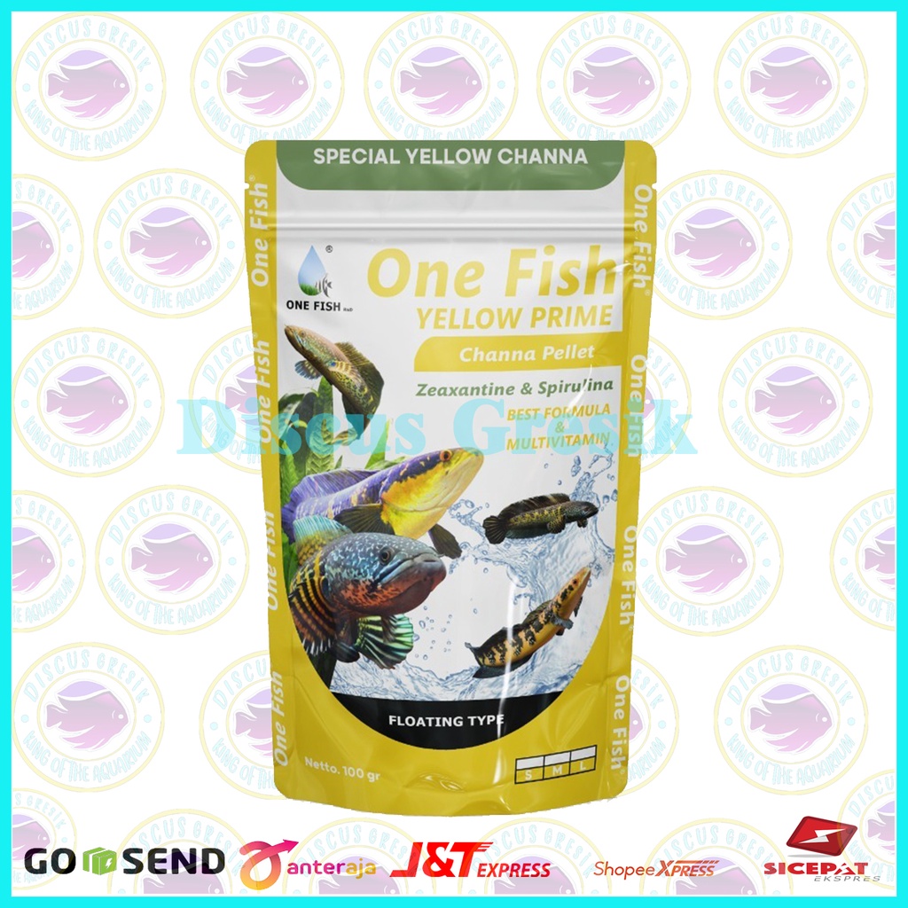 Jual One Fish Food Spesial Yellow Channa - Makanan / Pakan / Pelet Ikan ...