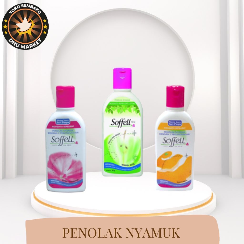 Jual SOFFELL LOTION ANTI NYAMUK APEL, BUNGA GERANUM, JERUK BOTOL ...