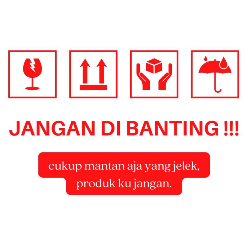 Jual Sticker Fragile Sticker Fragile Unik Sticker Fragile Custom