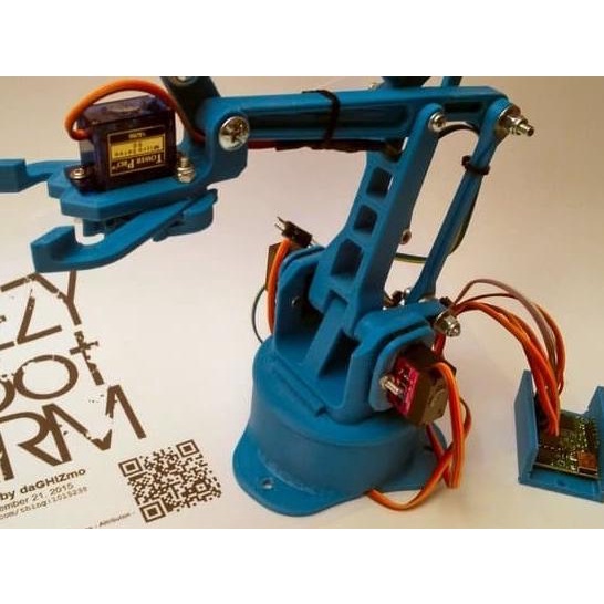 Jual Robotic Robot Arm Tangan Lengan Include 4x Servo 9g 4 Dof 3D Printed - Putih | Shopee Indonesia