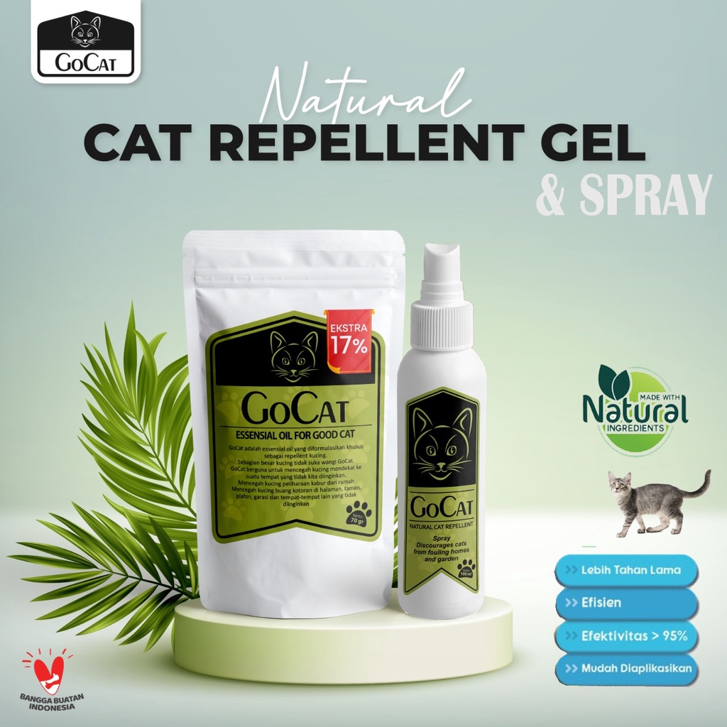 Jual Gel dan Spray GoCat Pengusir Kucing - Natural Cat Repellent Gel ...