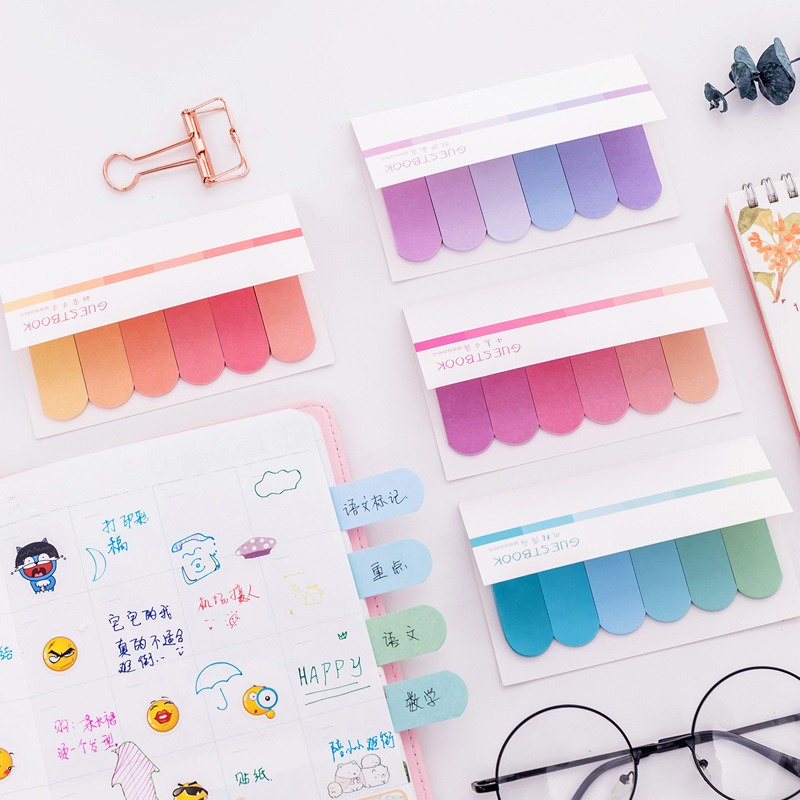 Jual [Artopia] 120 Lembar Memo GUESTBOOK Sticky Note / Pembatas Buku ...