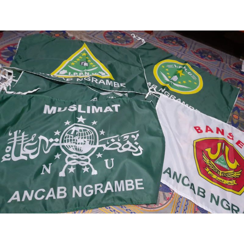 Jual BENDERA CUSTOM atau NU / MUSLIMAT / FATAYAT / IPNU / IPPNU / ANSOR ...