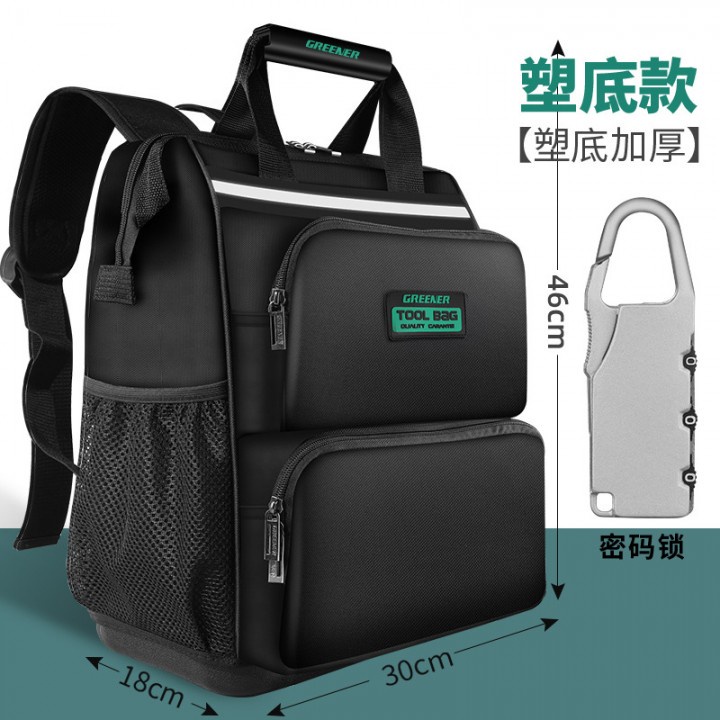 Jual GREENER Tool Backpack Premium 46 cm - Tas Ransel Alat Perkakas ...