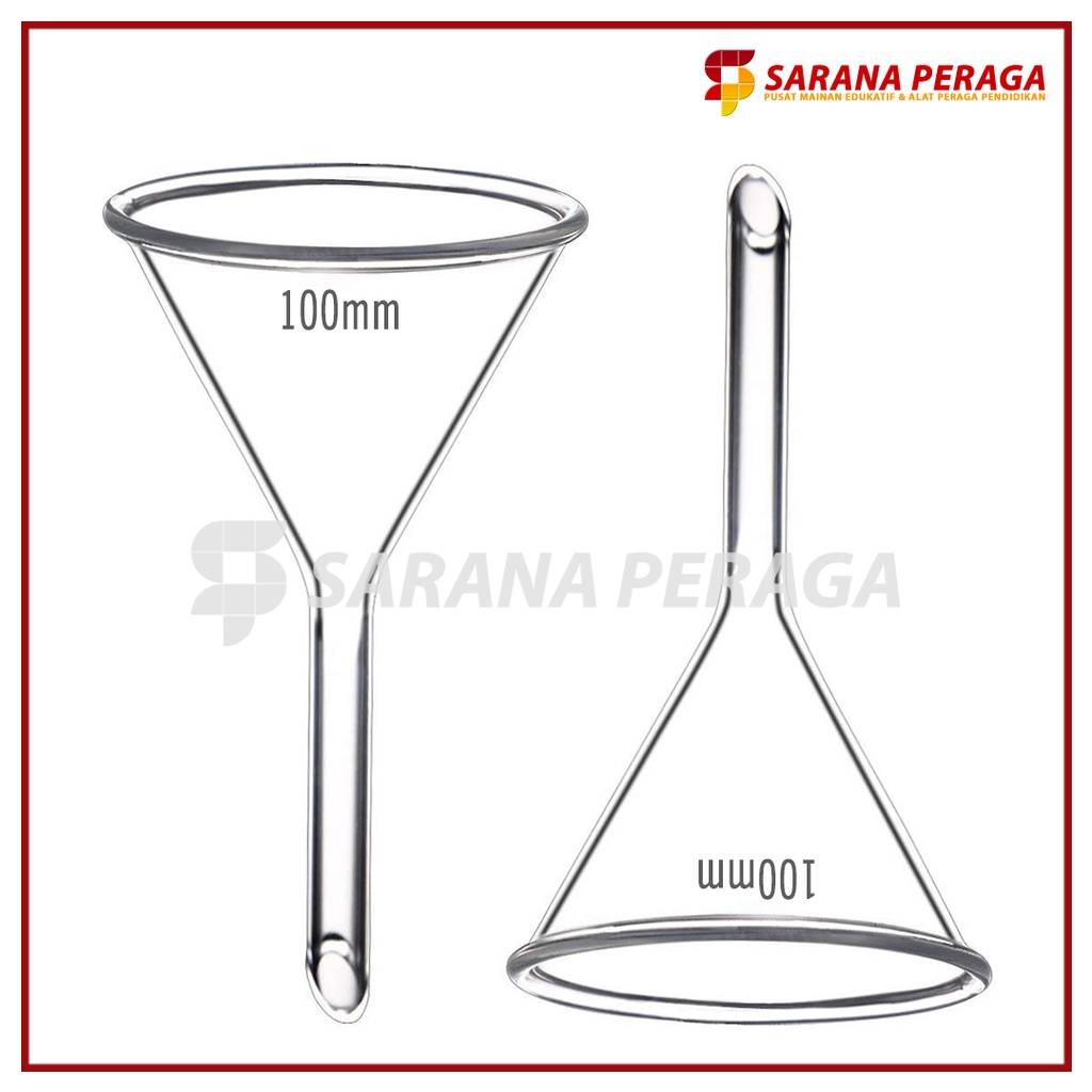 Jual SaranaPeraga - Corong Kaca 100 MM - Alat Peraga Laboratorium Kimia ...