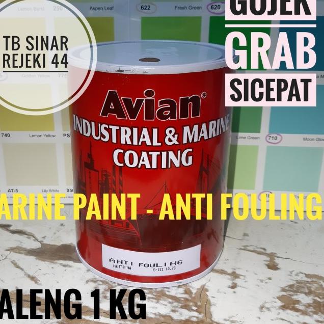 Jual AVIAN ANTI FOULING MARINE PAINT Kaleng 1KG CAT Coating KAPAL LAUT - MERAH ATI | Shopee ...