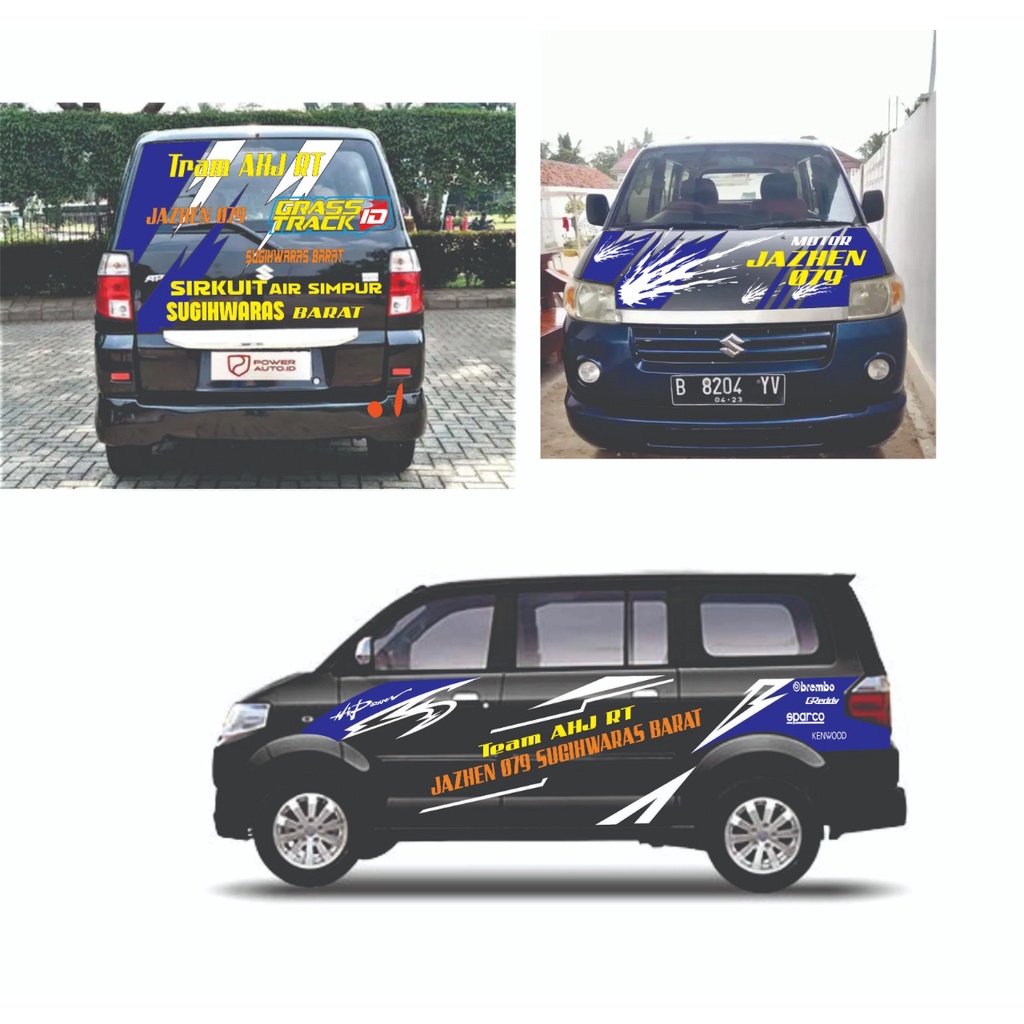 Jual 1 set STICKER STIKER MOBIL SUZUKI APV STIKER MOBIL DAIHATSU ...