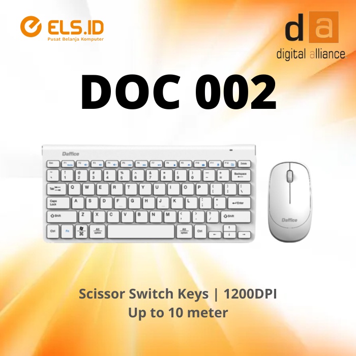 Jual Digital Alliance DOC 002 Bundle Keyboard + Mouse Mini Wireless ...