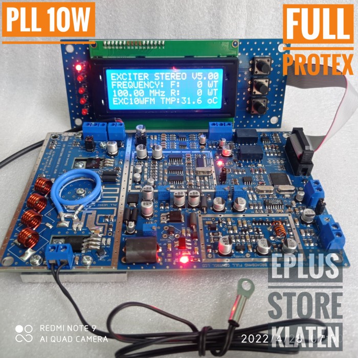 Jual {RajaStore} Exciter PLL 10 Watt 87.5-105 Mhz Stereo Pemancar FM ...