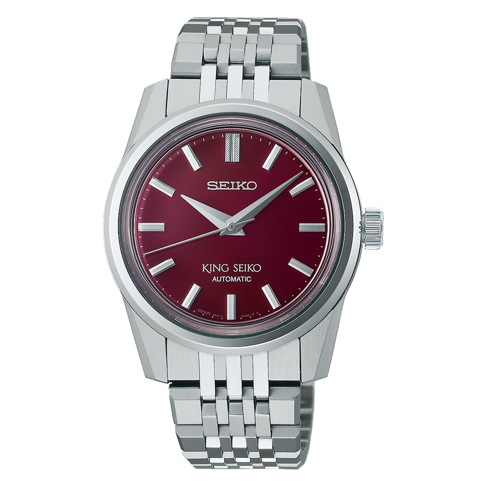 Jual Seiko King Seiko SPB287J1 Automatic Red Dial Stainless Steel Strap ...