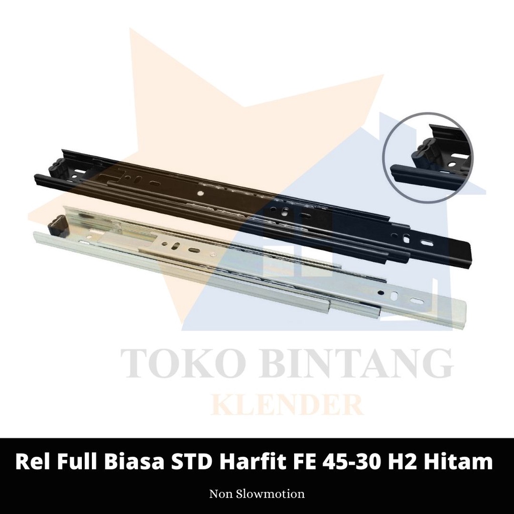 Jual Rel Full Biasa STD Harfit FE 45-30 H2 Hitam (pcs) | Shopee Indonesia