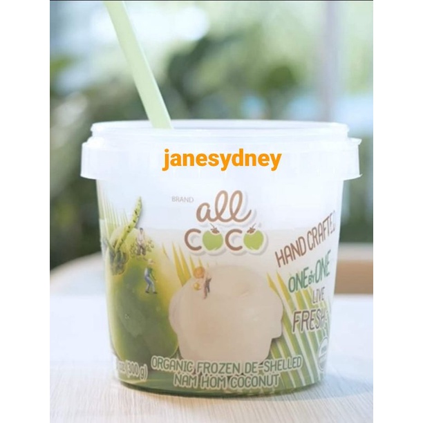 Jual Minuman Thailand Air Kelapa Murni Namhom All Coco Nam Hom Organic ...