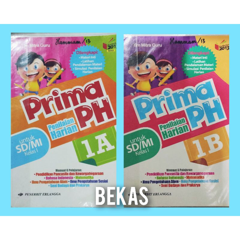 Jual Prima PH Penilaian Harian SD Kelas 1A dan 1B Erlangga K13 Revisi | Shopee Indonesia