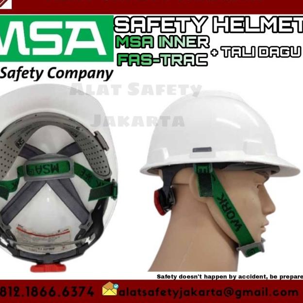 Jual Helm Proyek MSA Lokal Inner Fastrack + Tali dagu / Chin Strap ...