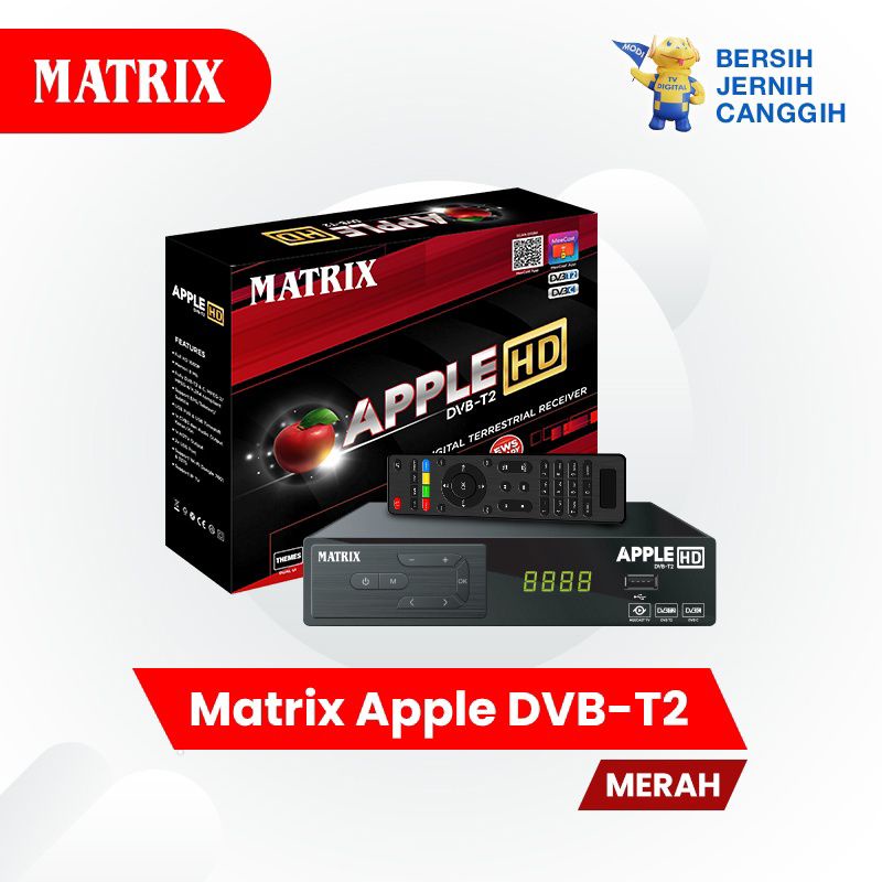 Jual Set Top Box Matrix Apple HD DVB T2 STB Receiver Matrix | Shopee Indonesia