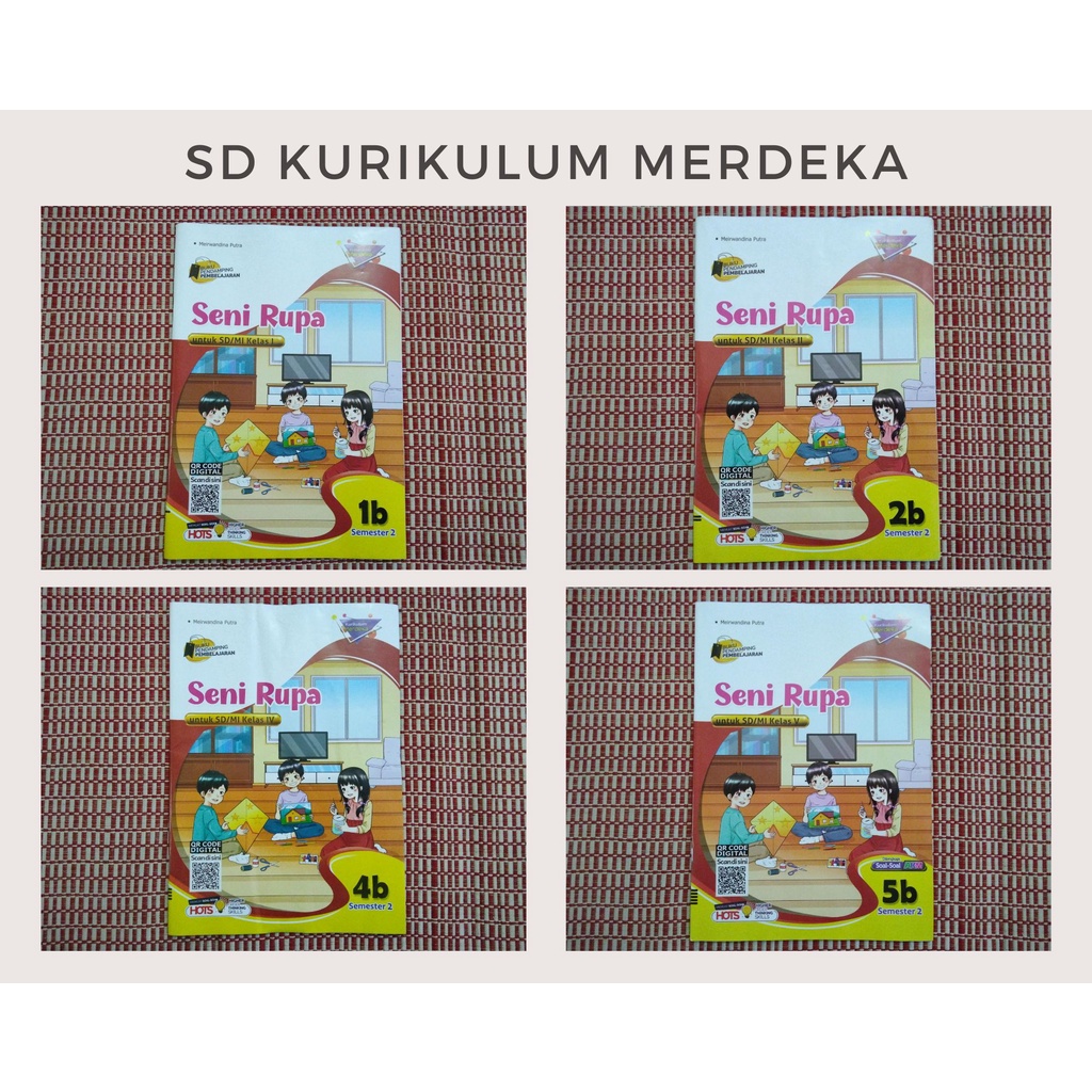 Jual Buku LKS Seni Rupa _ SD MI Kelas 1 2 4 5 _ Genap K Merdeka | Shopee Indonesia